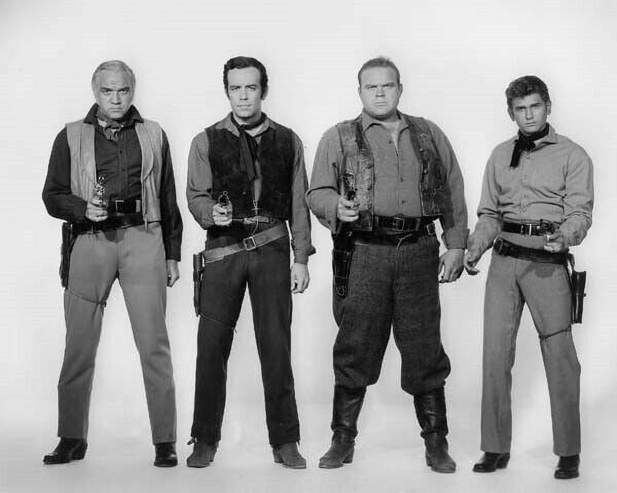 Bonanza Cartwright boys guns drawn Greene Roberts Blocker Landon 5x7 ...