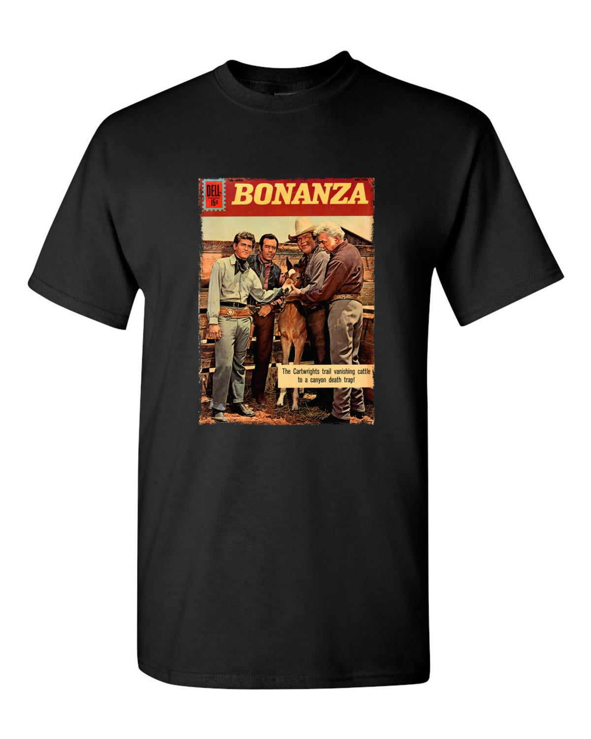 Bonanza T-Shirt Western Series Gray White Graphic Retro Look, for men ...