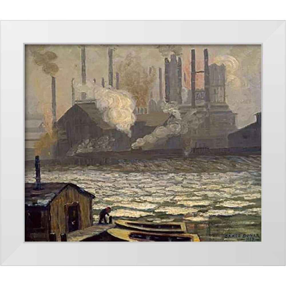 Bonar, James 14x12 White Modern Wood Framed Museum Art Print Titled ...