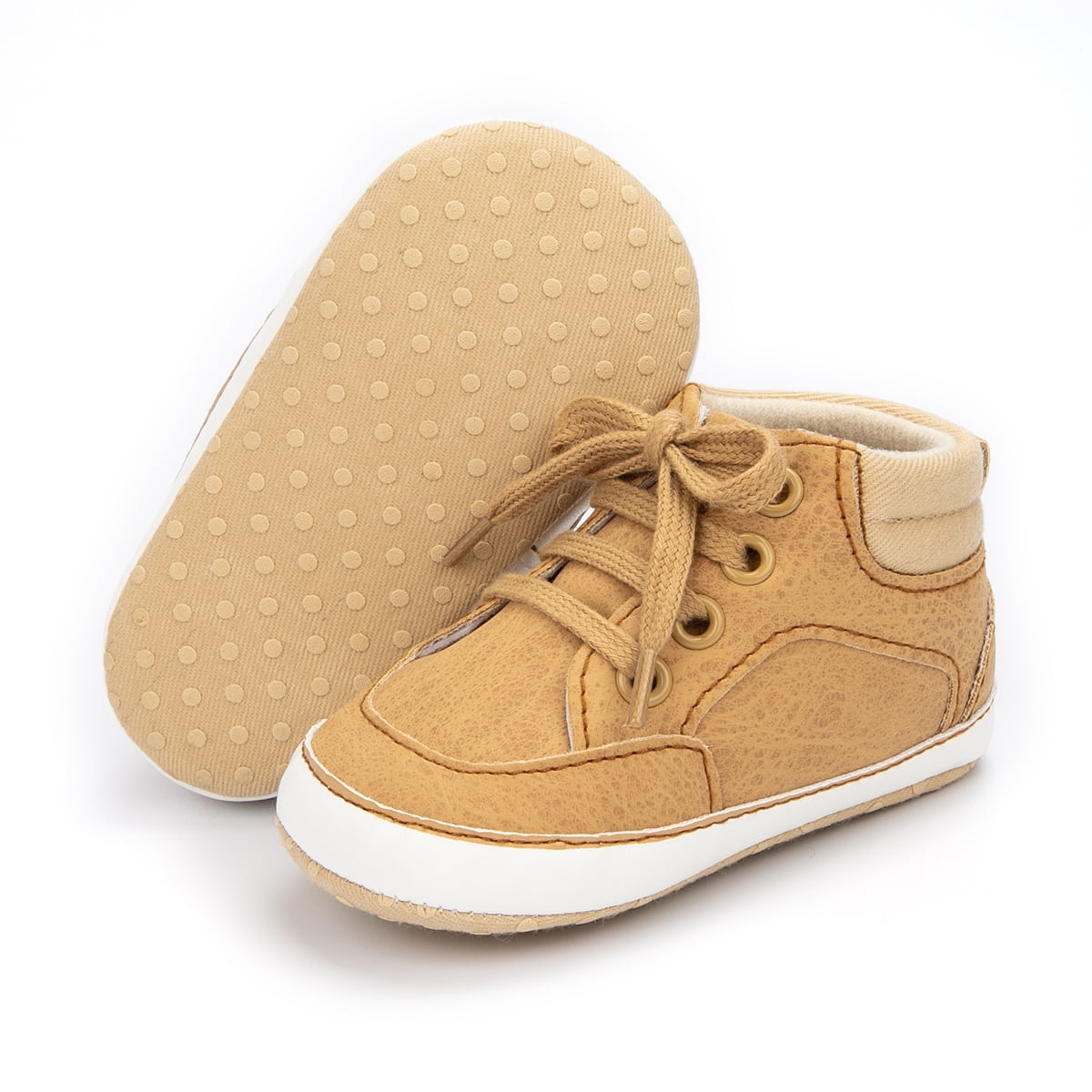 Bonario Baby Boys Girls Shoes Infant High Tops Ankle Sneakers Soft Anti-Slip Sole for First ...