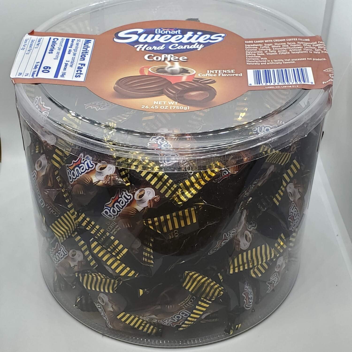 Bonart Sweeties Coffee Hard Candy Center Filled 750gr Tube Box Halal ...