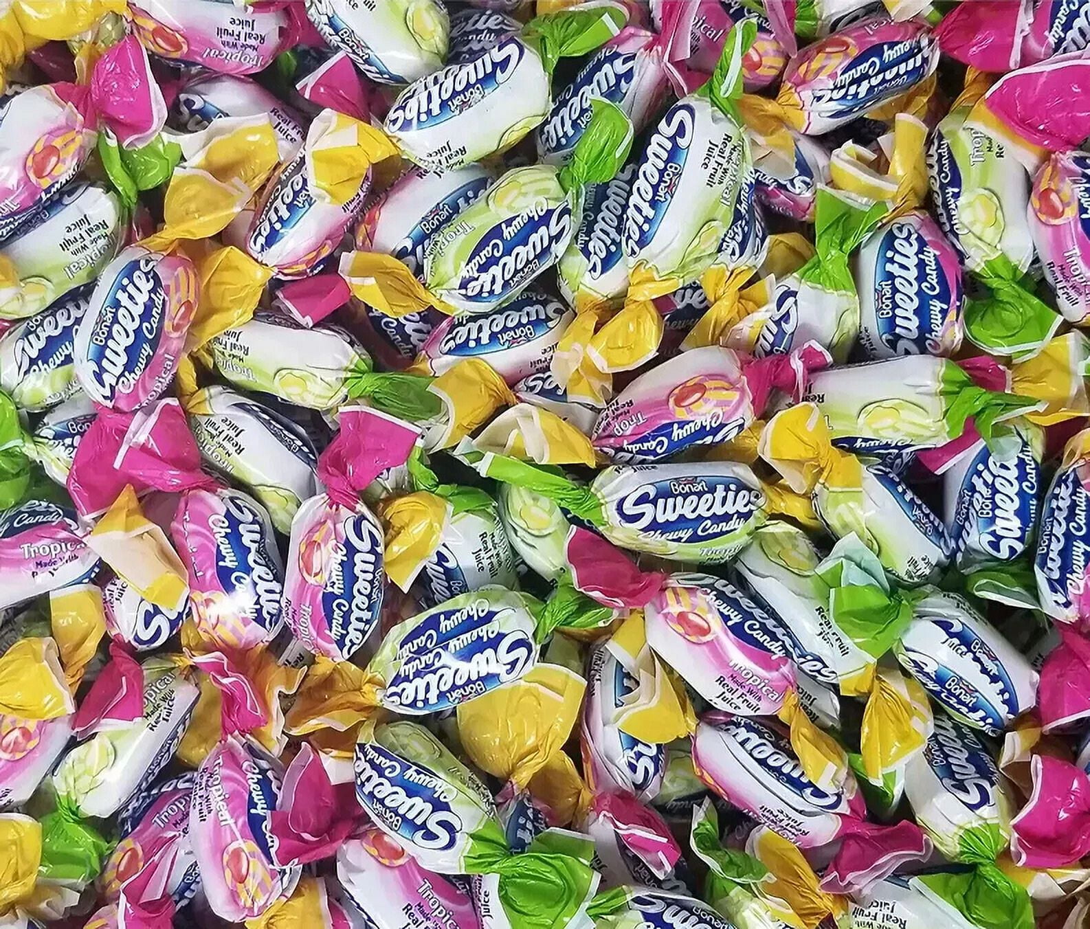 Bonart Sweeties Tropical Fruit Chewy Candy Made With Real Fruit Juice ...