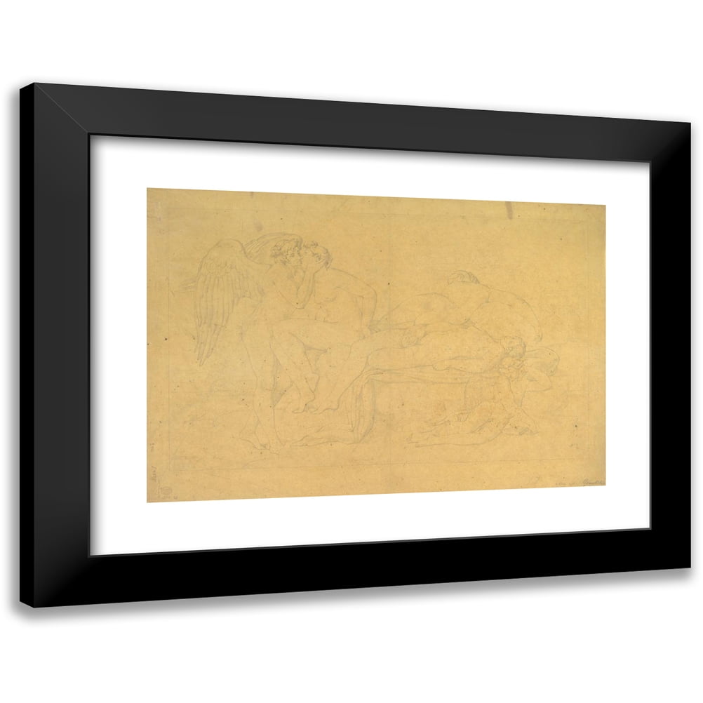 Bonaventura Genelli 24x18 Black Modern Framed Museum Art Print Titled ...