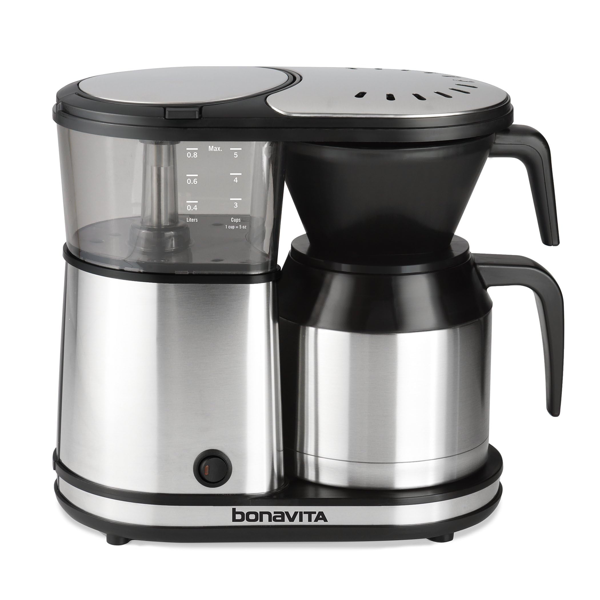 Bonavita 5 Cup Drip Coffee Maker Machine, One-Touch Pour Over, Auto ...