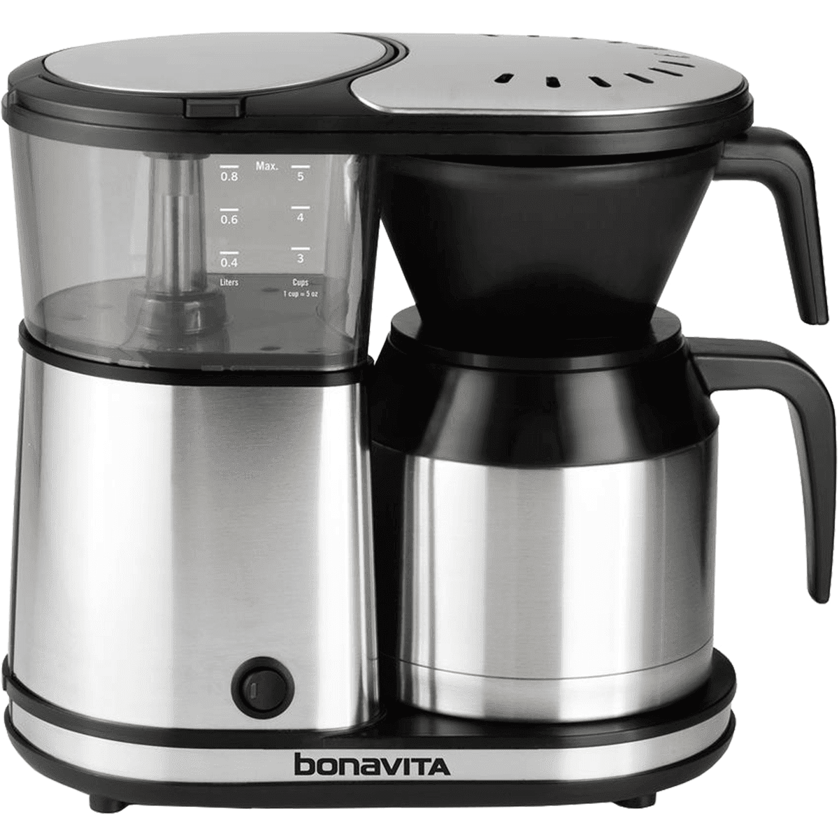 Bonavita 5-Cup Stainless Steel Carafe Coffee Maker (BV1500TS) - Walmart.com