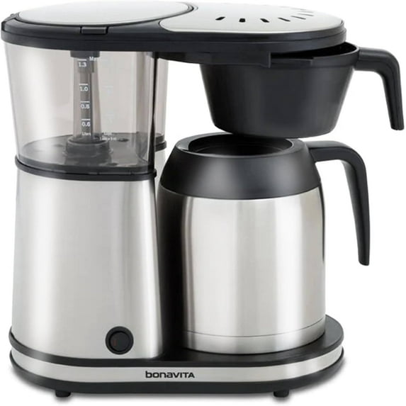Bonavita 8 Cup Drip Coffee Maker Machine, One-Touch Pour Over, Auto ...