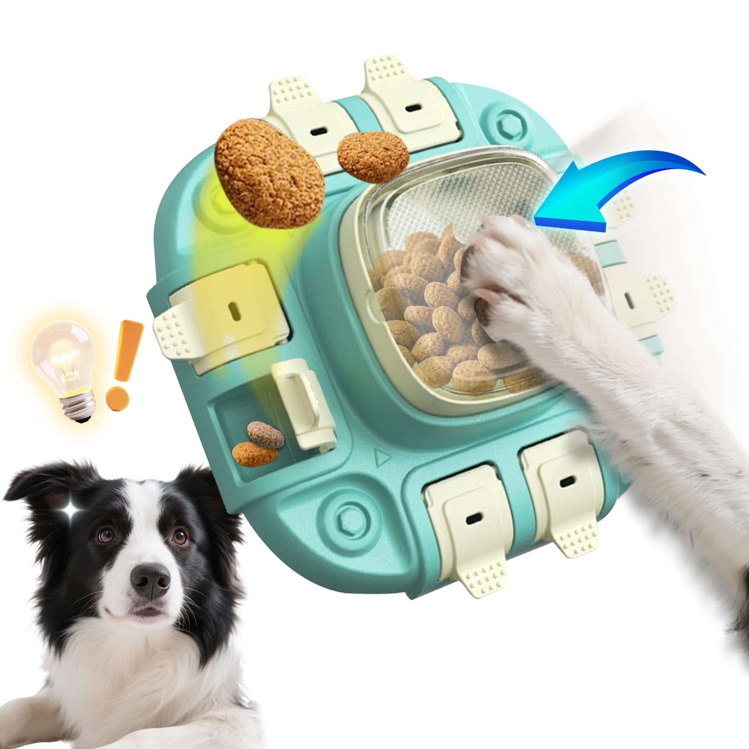 Bonbonpaws Dog Puzzle Toy - Interactive Dog Slow Feeder & Treat ...