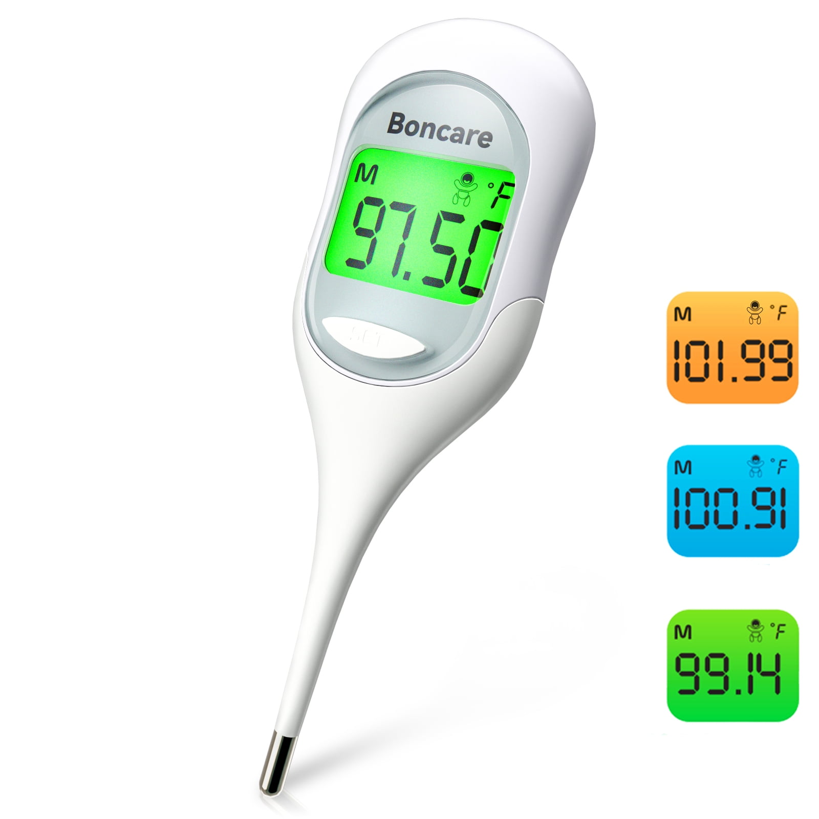 Boncare Thermometer for Adults with 9 Seconds Fast Reading, Digital Oral Thermometer for Fever ...
