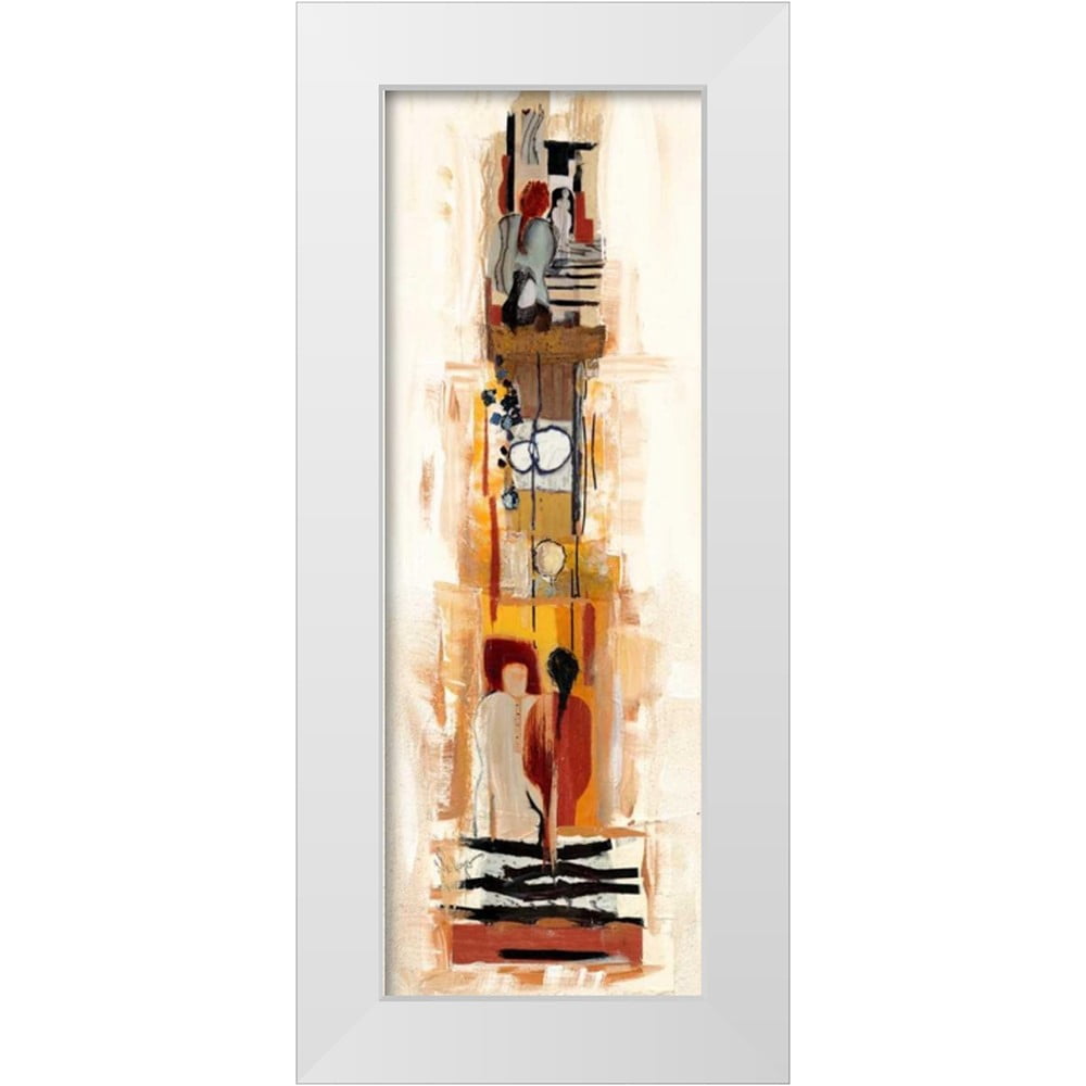 Bonciani, Celina 11x24 White Modern Wood Framed Museum Art Print Titled ...