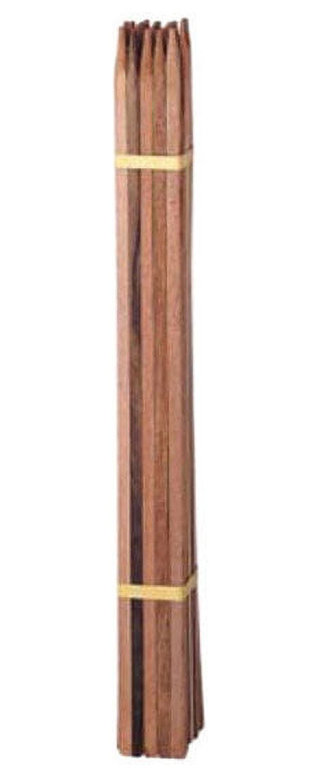 Bond 6ft Brown Wooden Plant Garden Stakes - Hardwood 1in x 1in Support ...