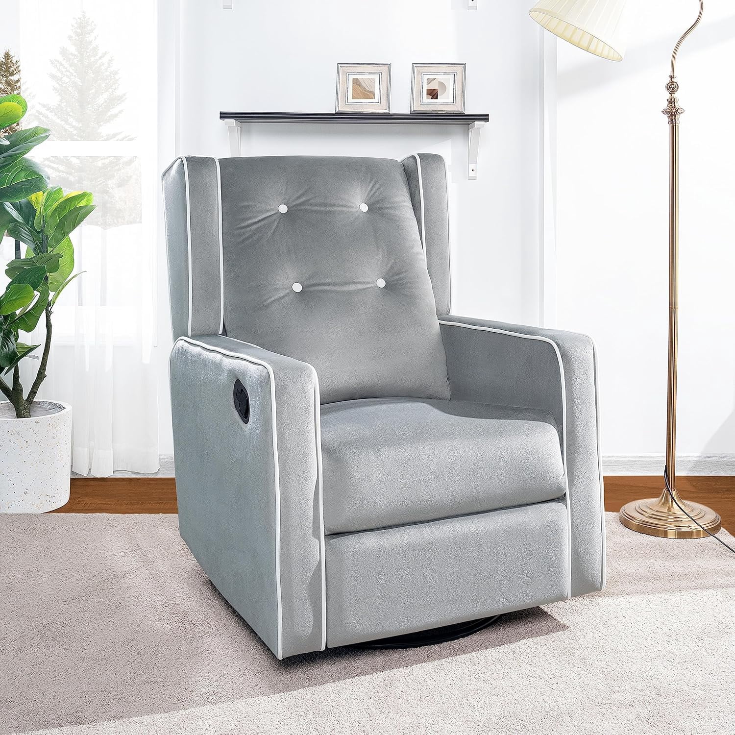 Bond with Your Baby, Relax in Style with Odelia 360° Swivel Glider ...