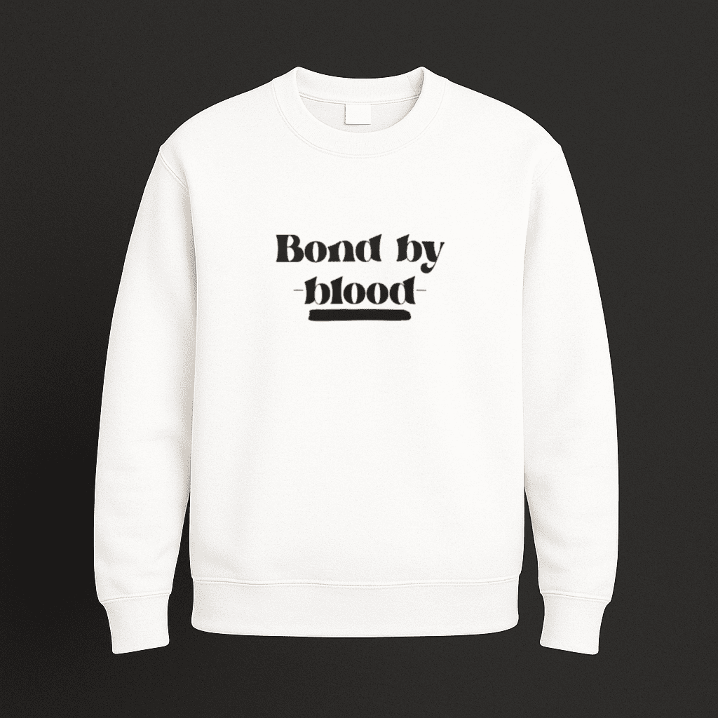 Bond By Blood Family Quote In Calm Serif Vintage Font With Graphic ...