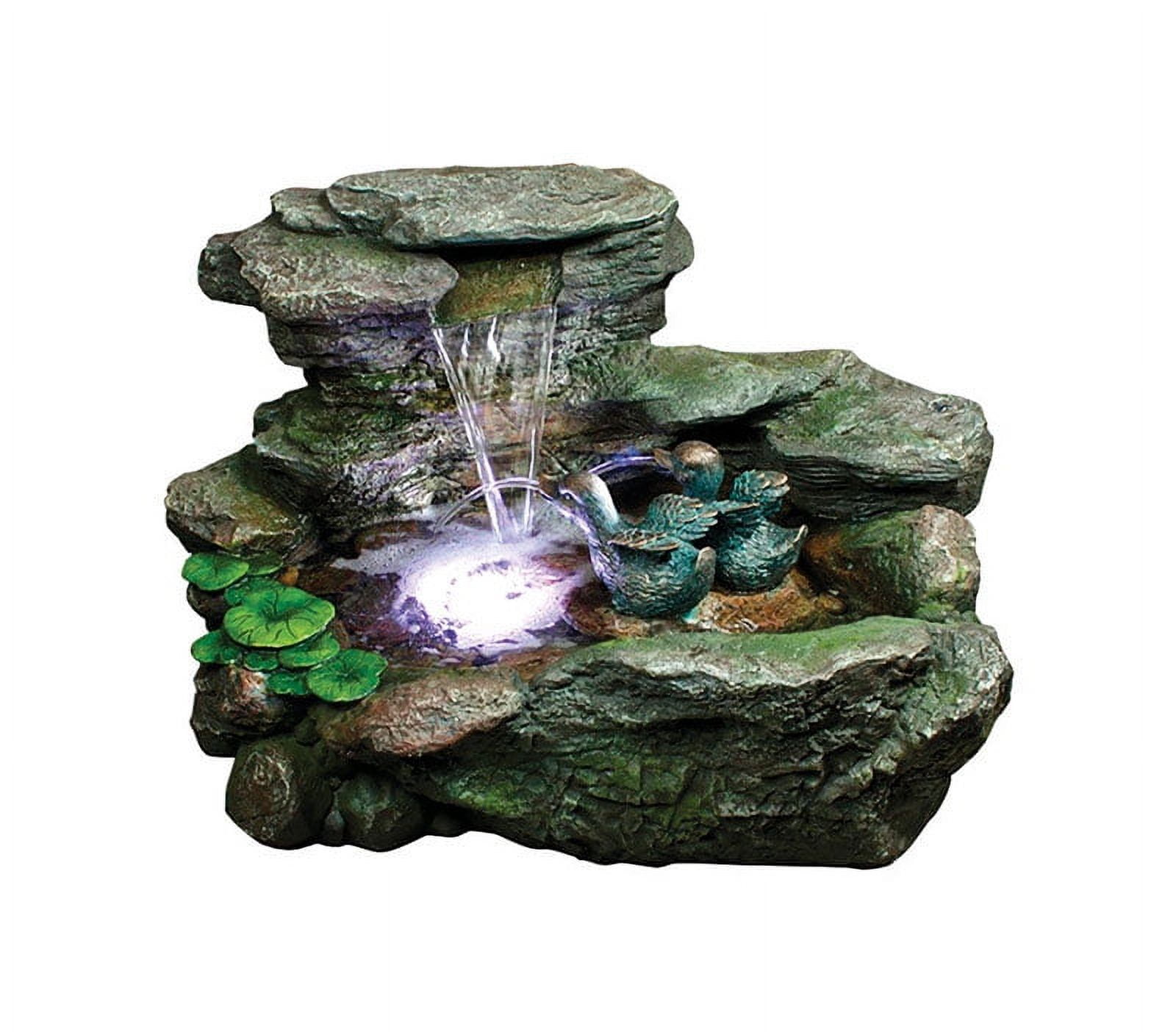 Bond Gainesville Fountain, Envirostone, Lighted with LED, Outdoor Use ...