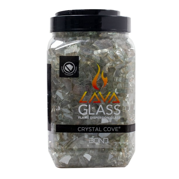 Bond LavaGlass® 1/2" Crystal Cove Reflective Fire Glass, 10 lbs ...