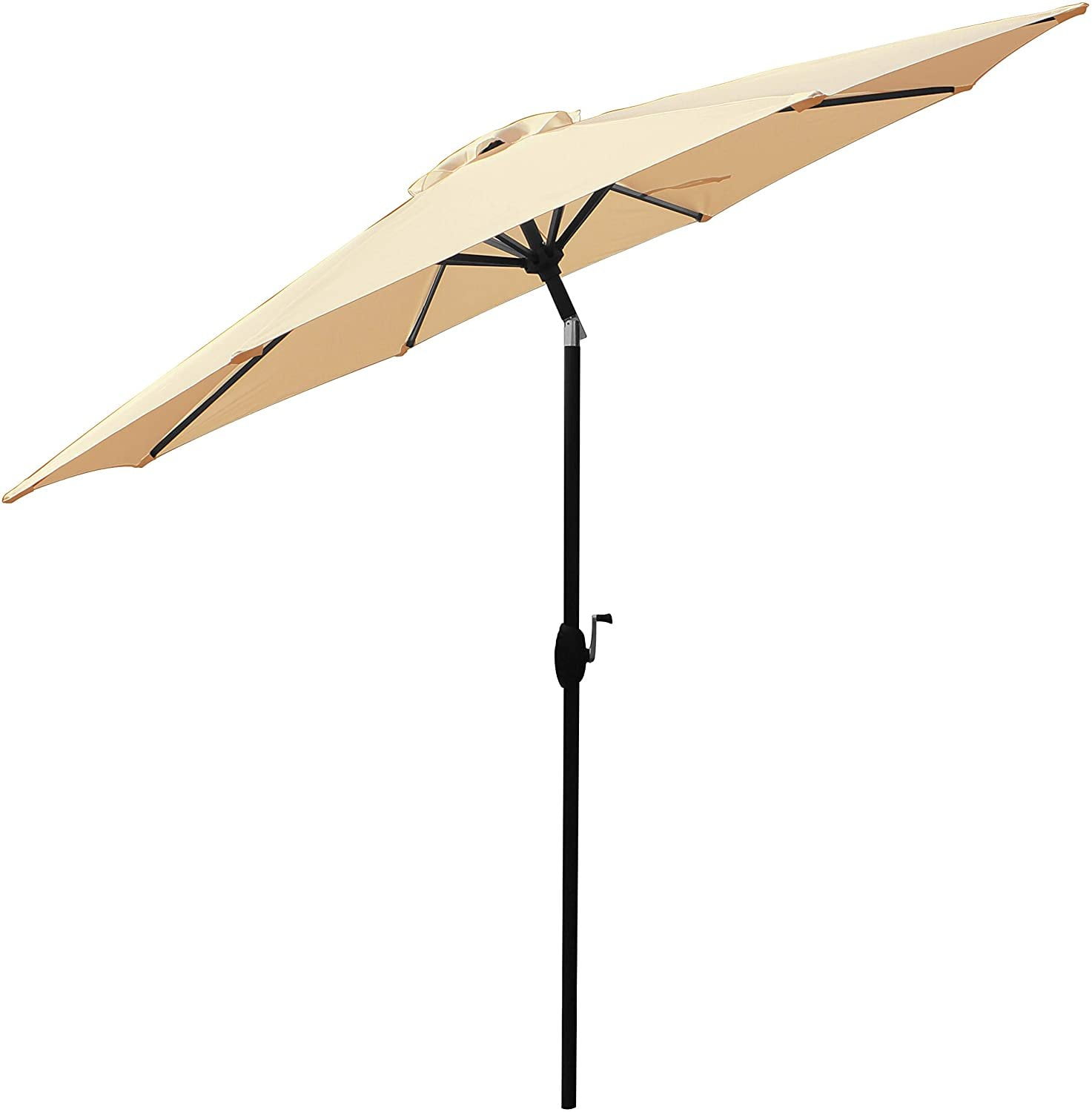 Bond Manufacturing 59633 9ft Aluminum Market Patio Umbrella, Beige ...