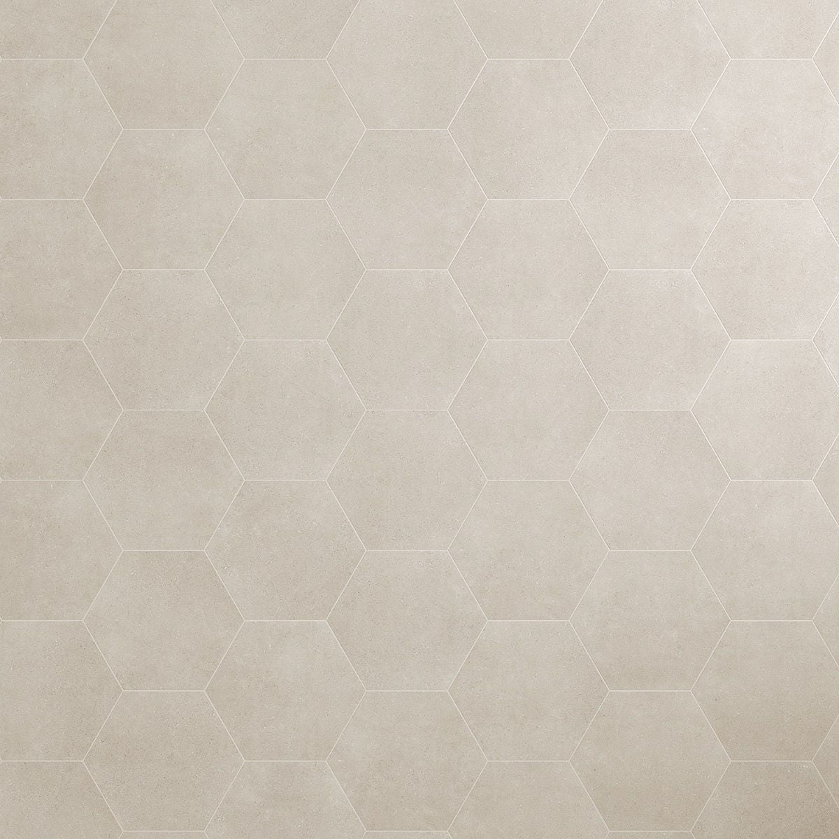 Bond Tile Arbor Hex Taupe 12.5" Matte Porcelain Floor and Wall Tile (11 ...