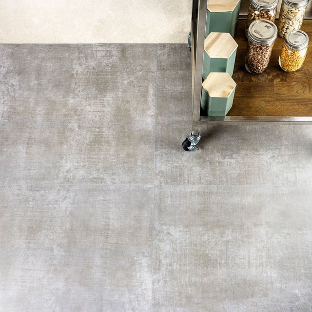 Bond Tile Core Cement Grigio 24 in. x 24 in. Matte Porcelain Floor and ...