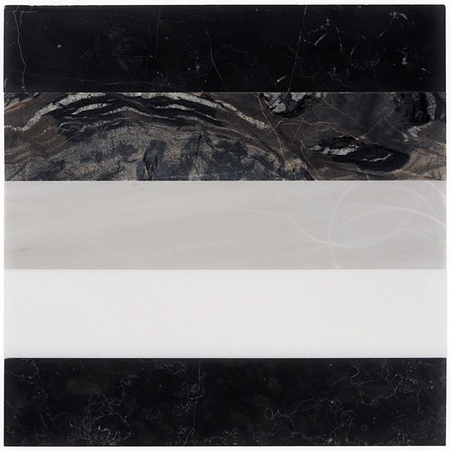 Bond Tile Elizabeth Sutton Night 12 in. x 12 in. Polished Marble Floor ...