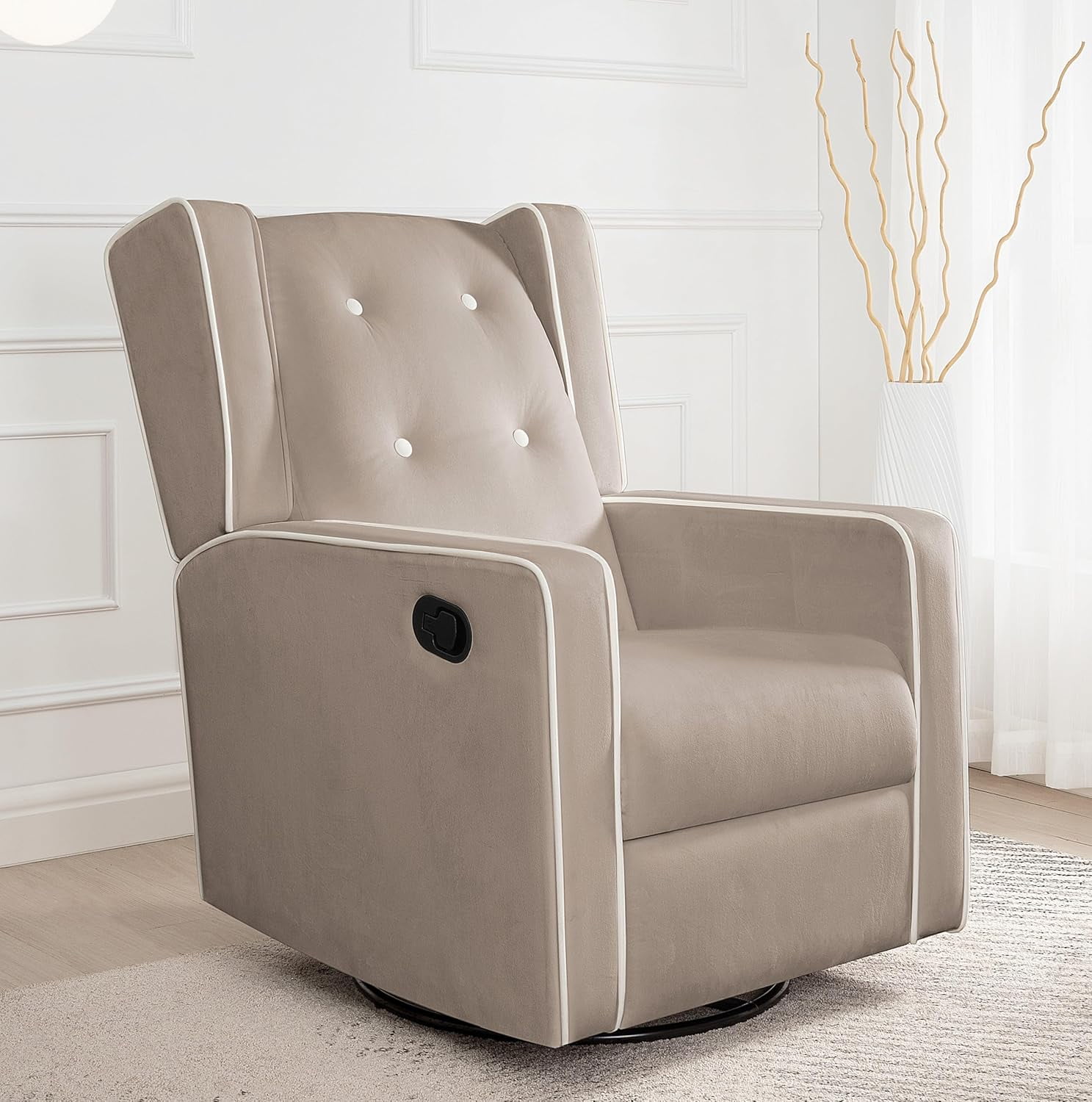 Bond with Your Baby, Relax in Style with Odelia 360° Swivel Glider ...