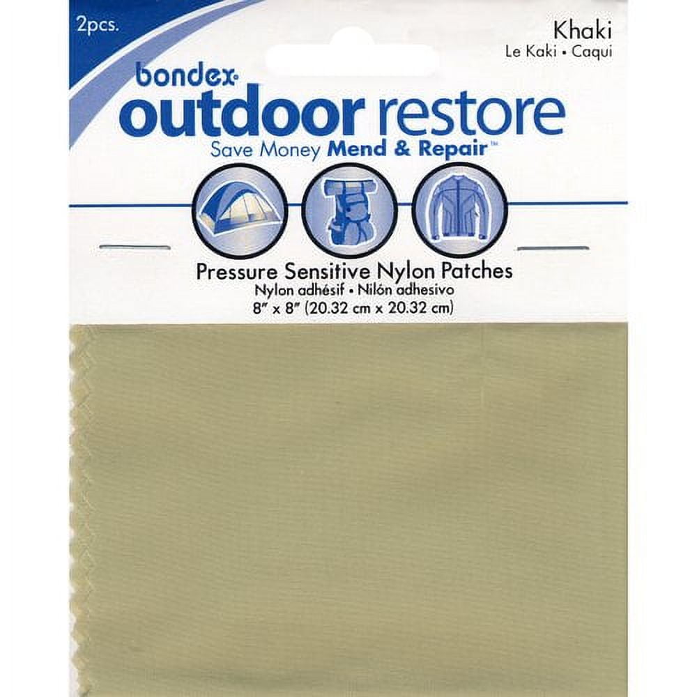 Bondex 8" x 8" Light Khaki Pressure Sensitive Nylon Patches, 2 Count ...
