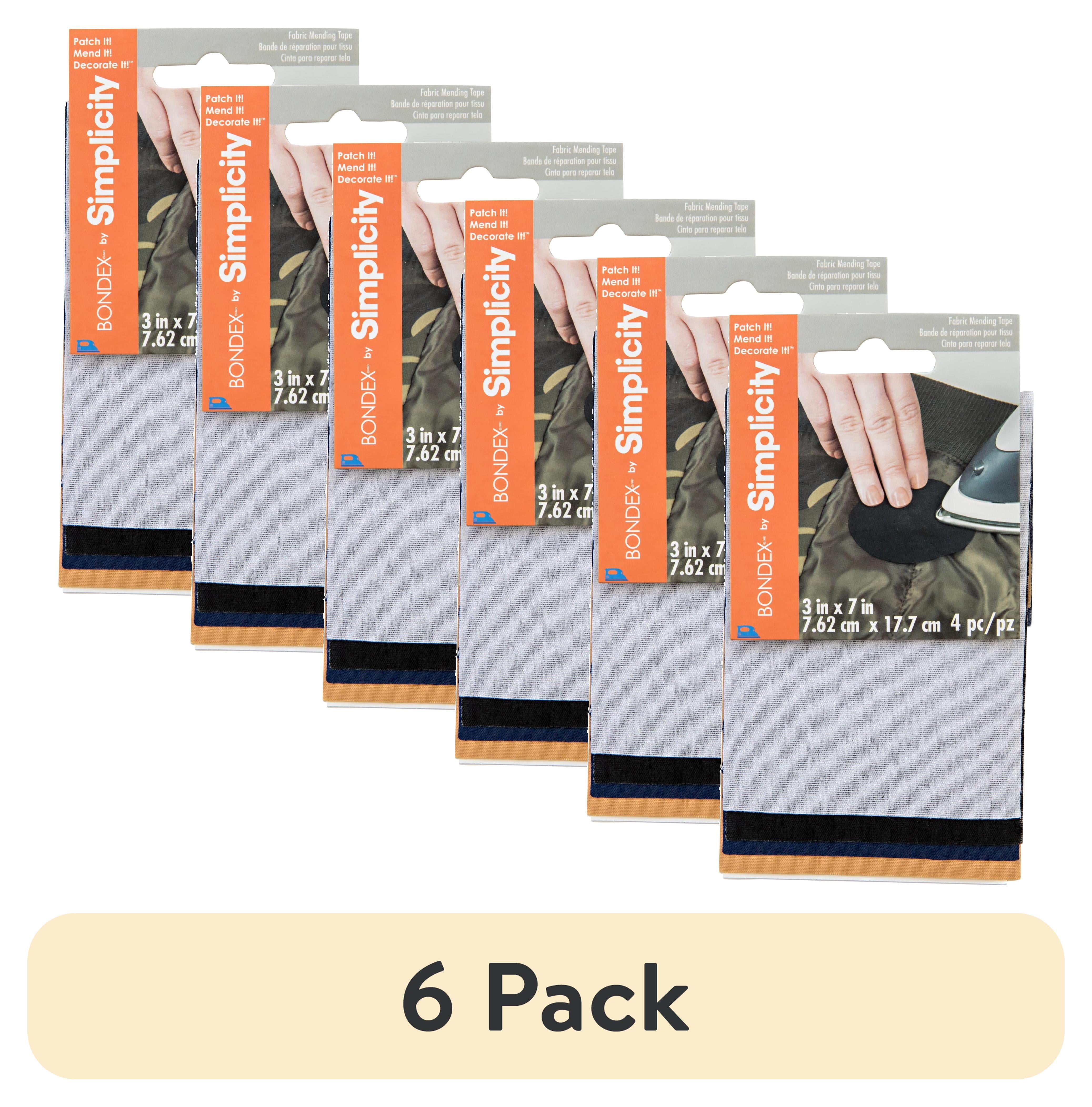 (6 pack) Bondex Multi-Color 3"x7" Fabric Mending Tape, 4 Pieces ...