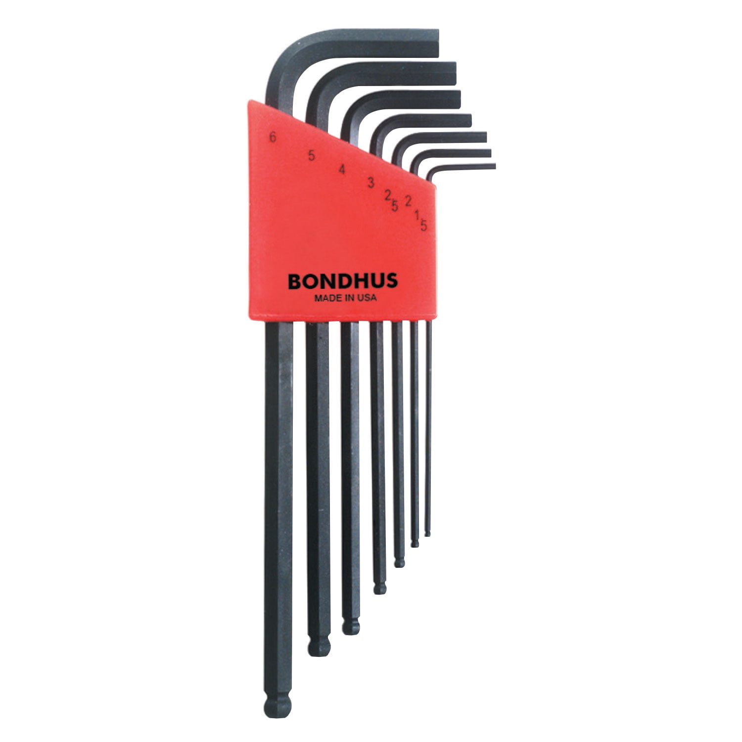 Bondhus 10992 Set of 7 Balldriver L-wrenches, sizes 1.5-6mm - Walmart.com