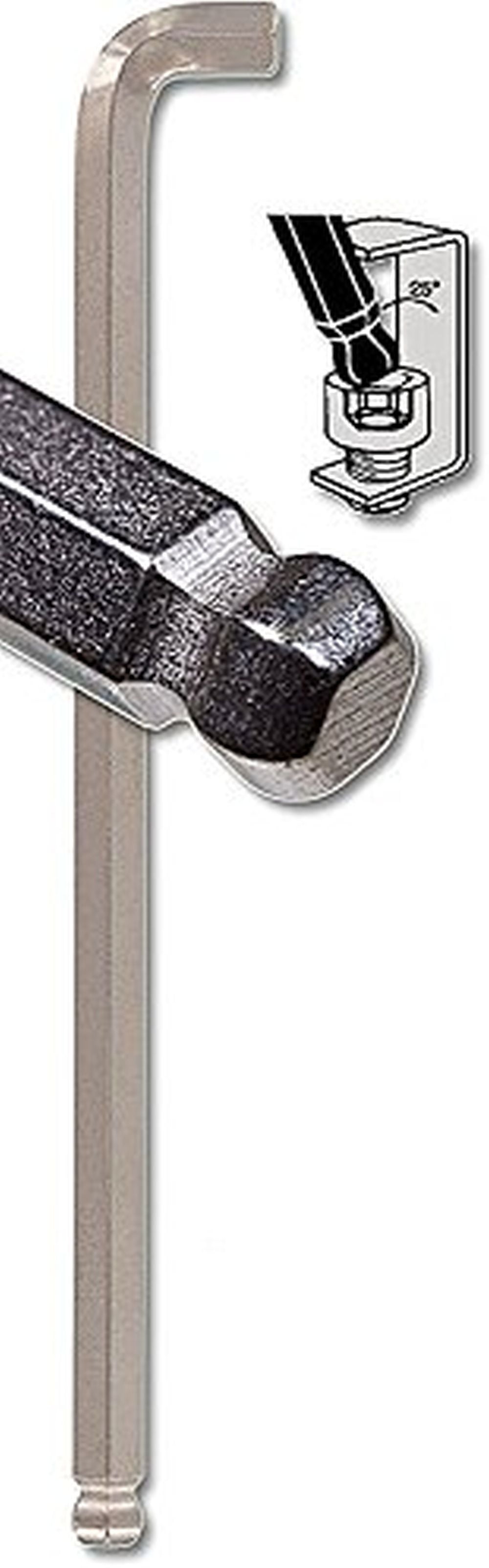 Bondhus 16712 Tagged and Barcoded Long Arm Stubby Ball End Tip Hex Key ...