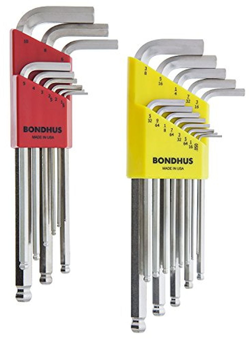 Free Shipping! Bondhus 26999 Ball End Tip Hex Key L-Wrench Set w ...