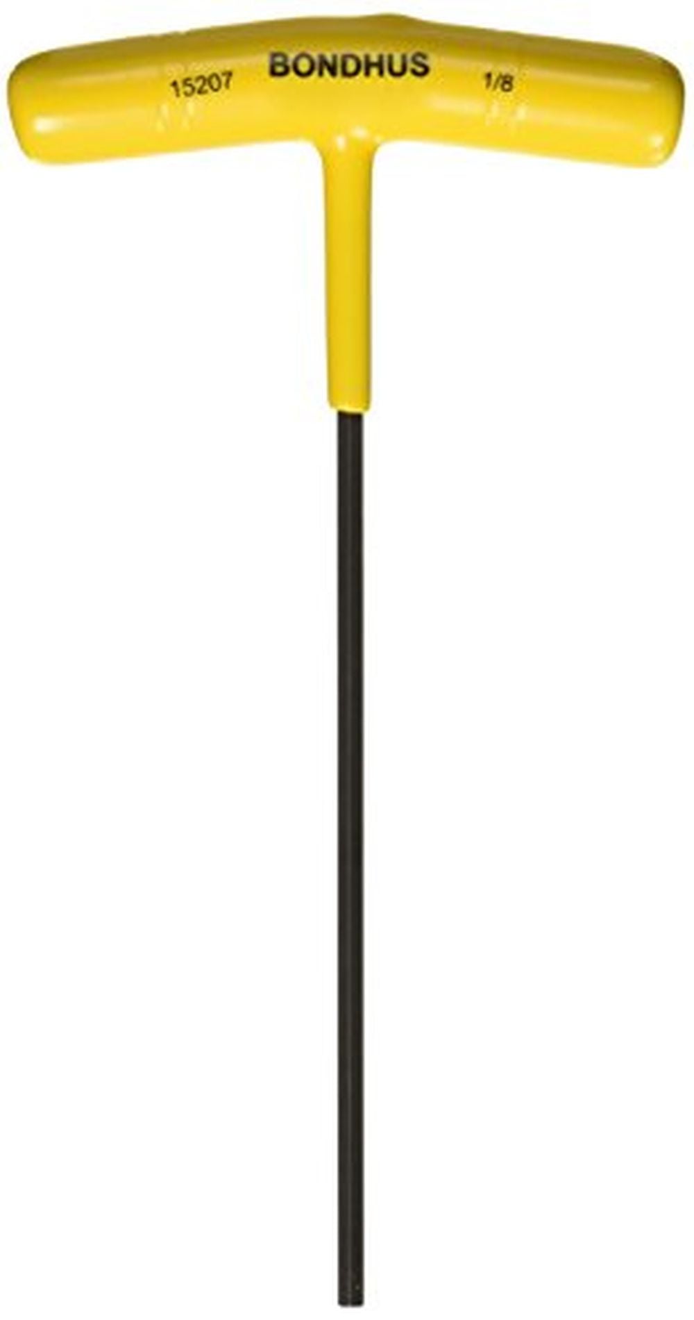 Bondhus 45207 1/8" Hex T-Handle 6" Length Tagged & Barcoded - Walmart.com