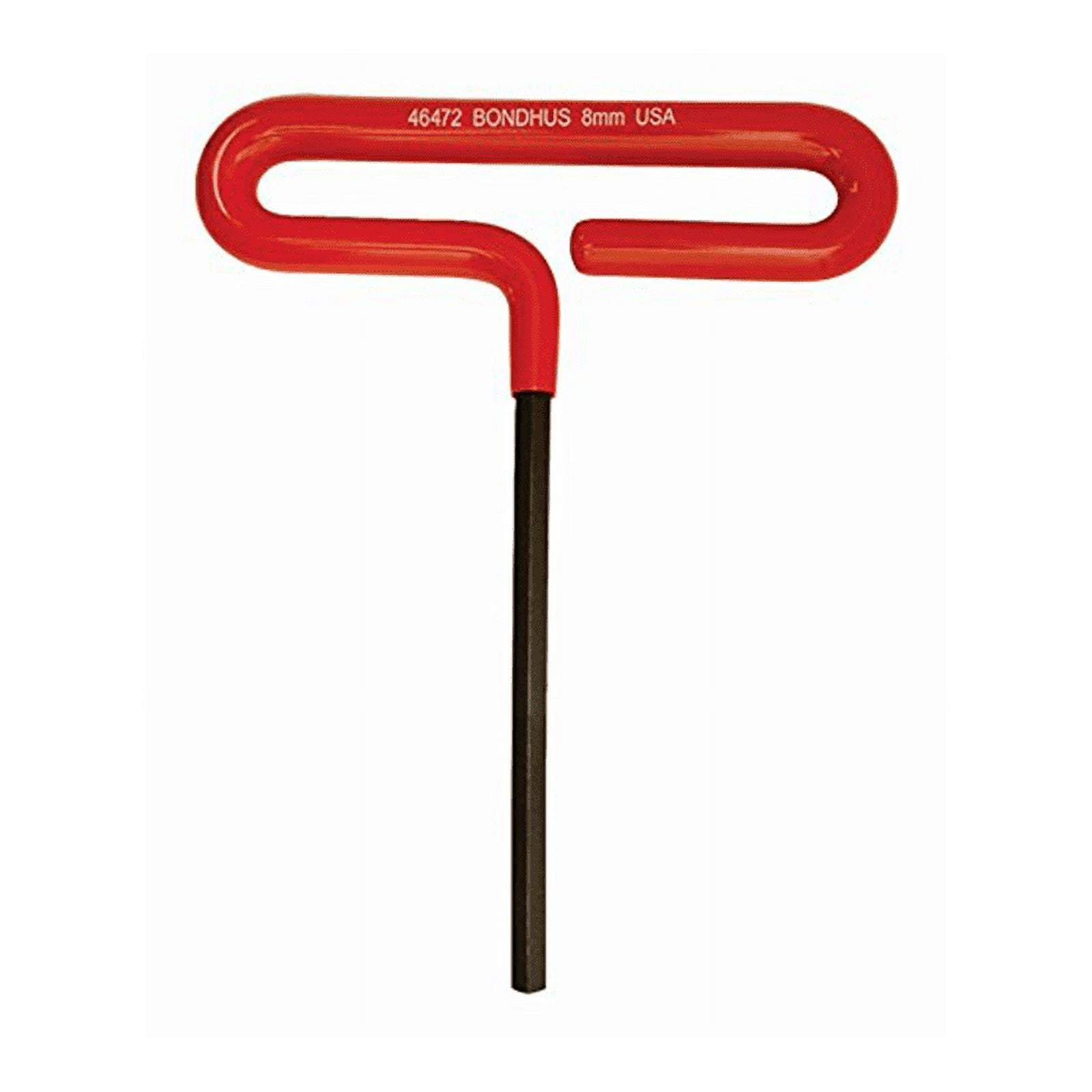 Bondhus 46472 8 x 6" Hex Tip Cushion Grip Loop T-Handle with ProGuard ...