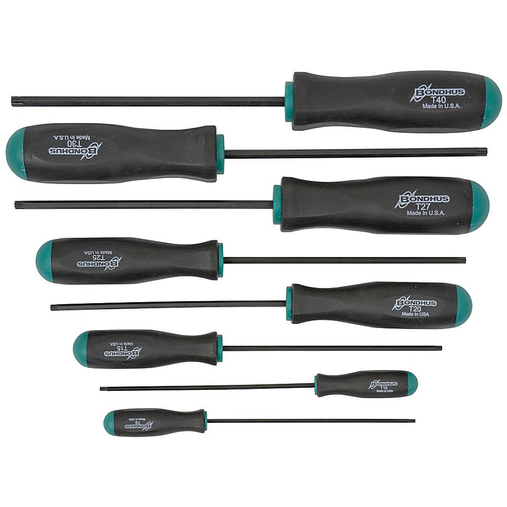Bondhus 8Pc Torx Screwdriver Set T9-T40 - Walmart.com