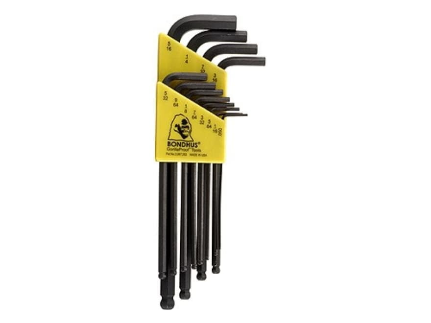 Bondhus Ball End Hex Wrench Set 0.05" to 5/16" - Walmart.com