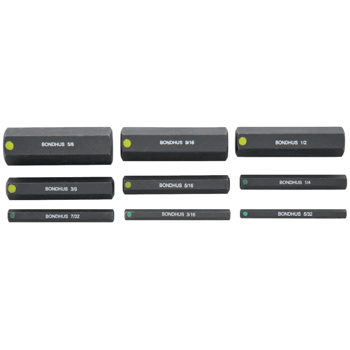 Bondhus Corp. 9PC ProHold(R) Socket Hex Bit Set - Walmart.com