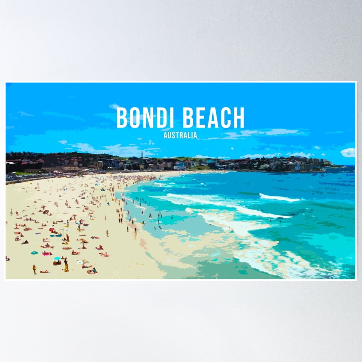 Bondi Beach Australia - Best Hd Bondi Beach Aussie Art Print Original ...