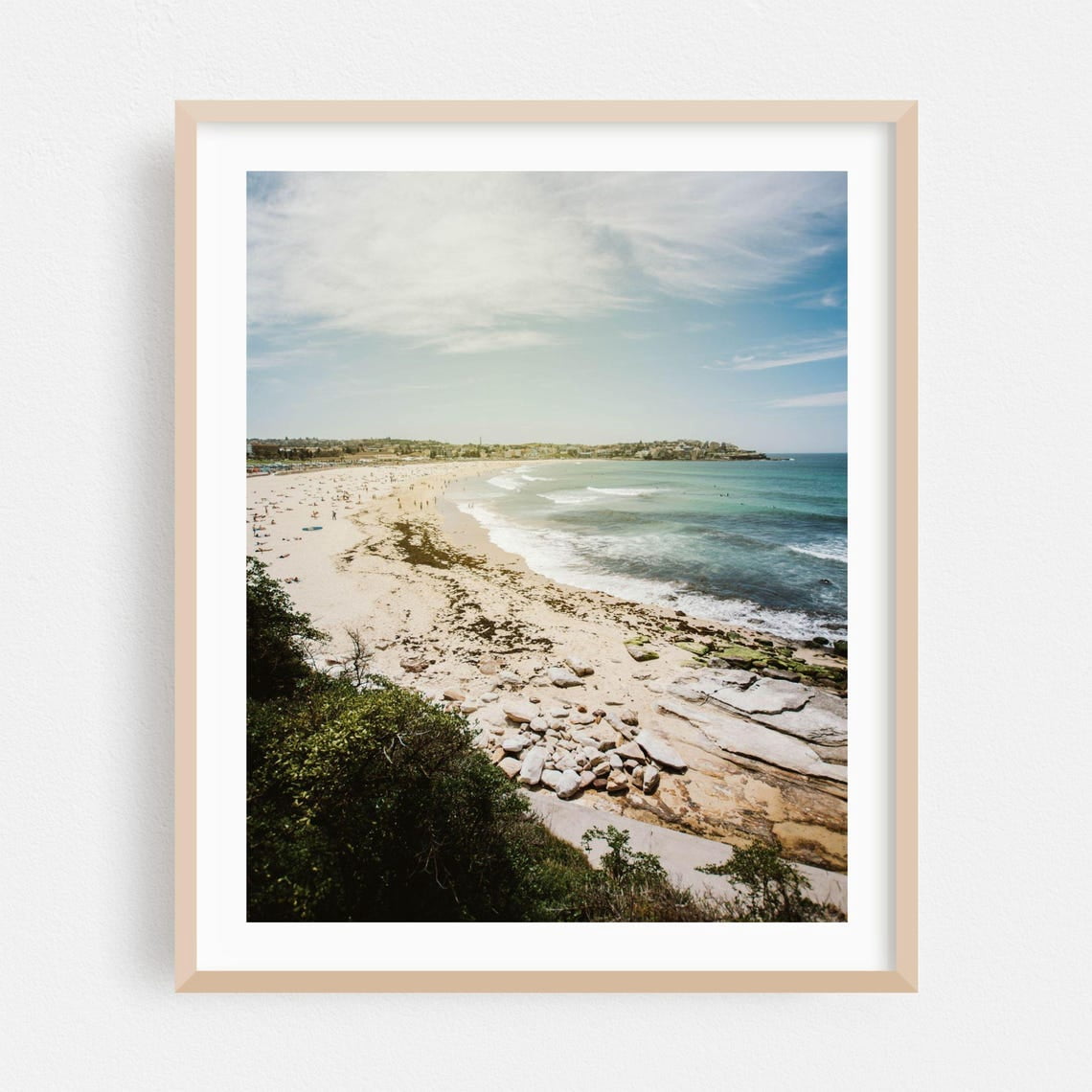 Bondi Beach Australia Coastal Travel Poster Unframed Paper Print ...