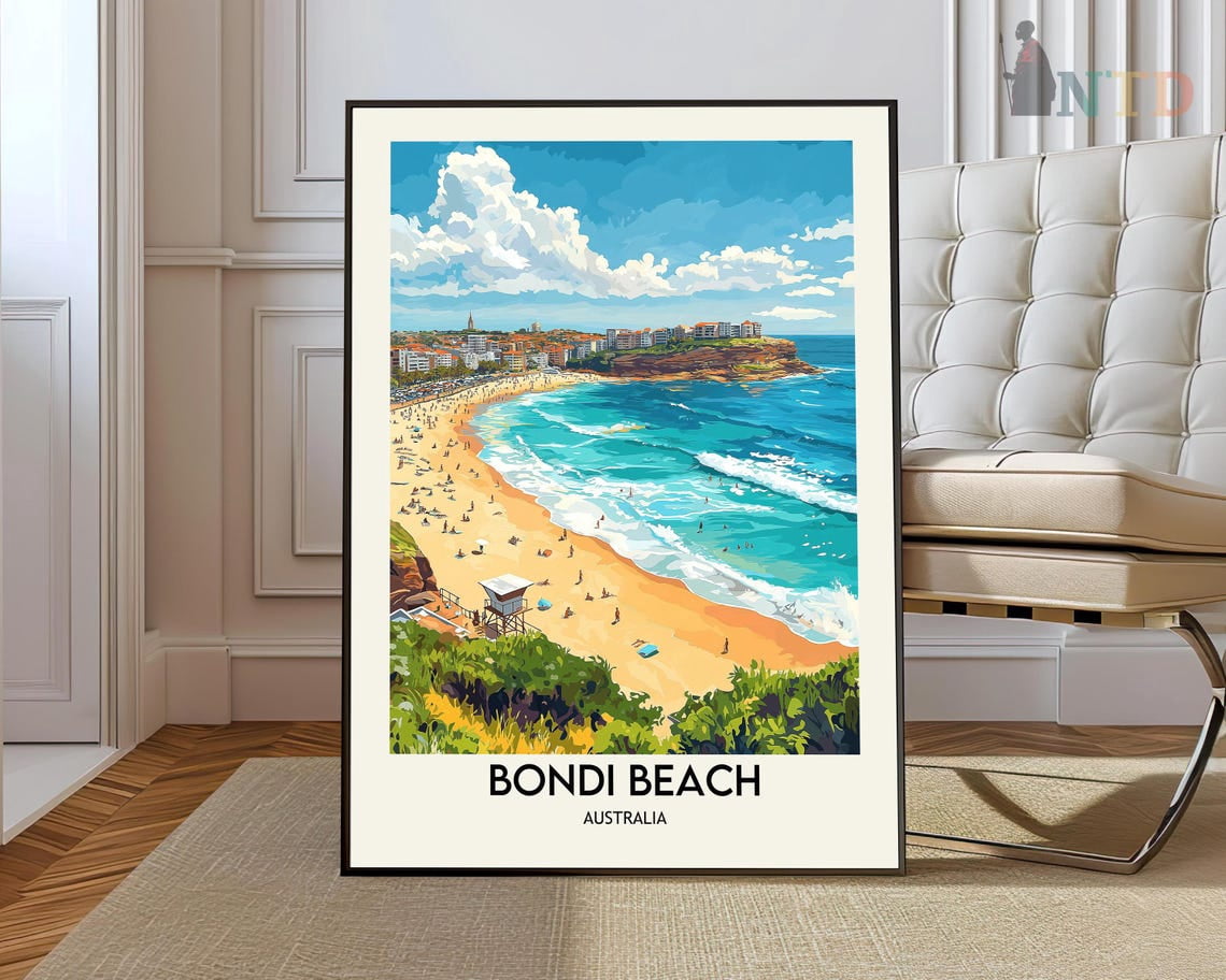 Bondi Beach Print, Bondi Beachbondi Beach Poster, Bondi Beach Photo ...