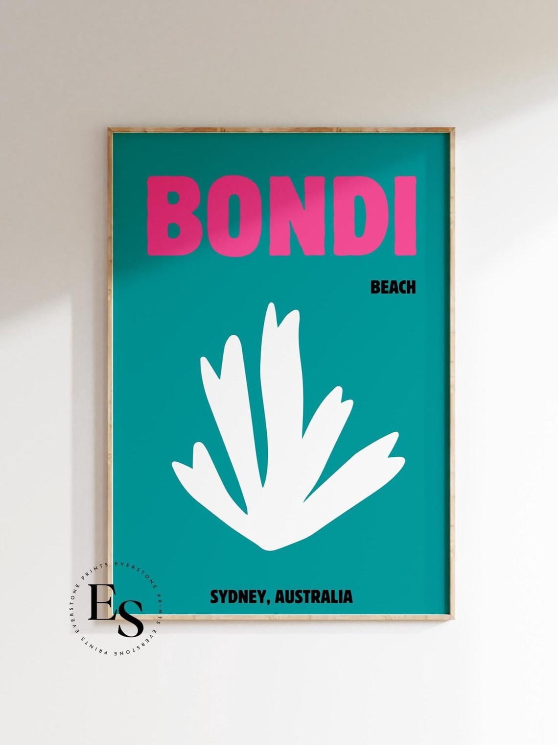 Bondi Travel Coastal Girly Dorm Art Colorful Y2K Trendy Unframed Paper ...