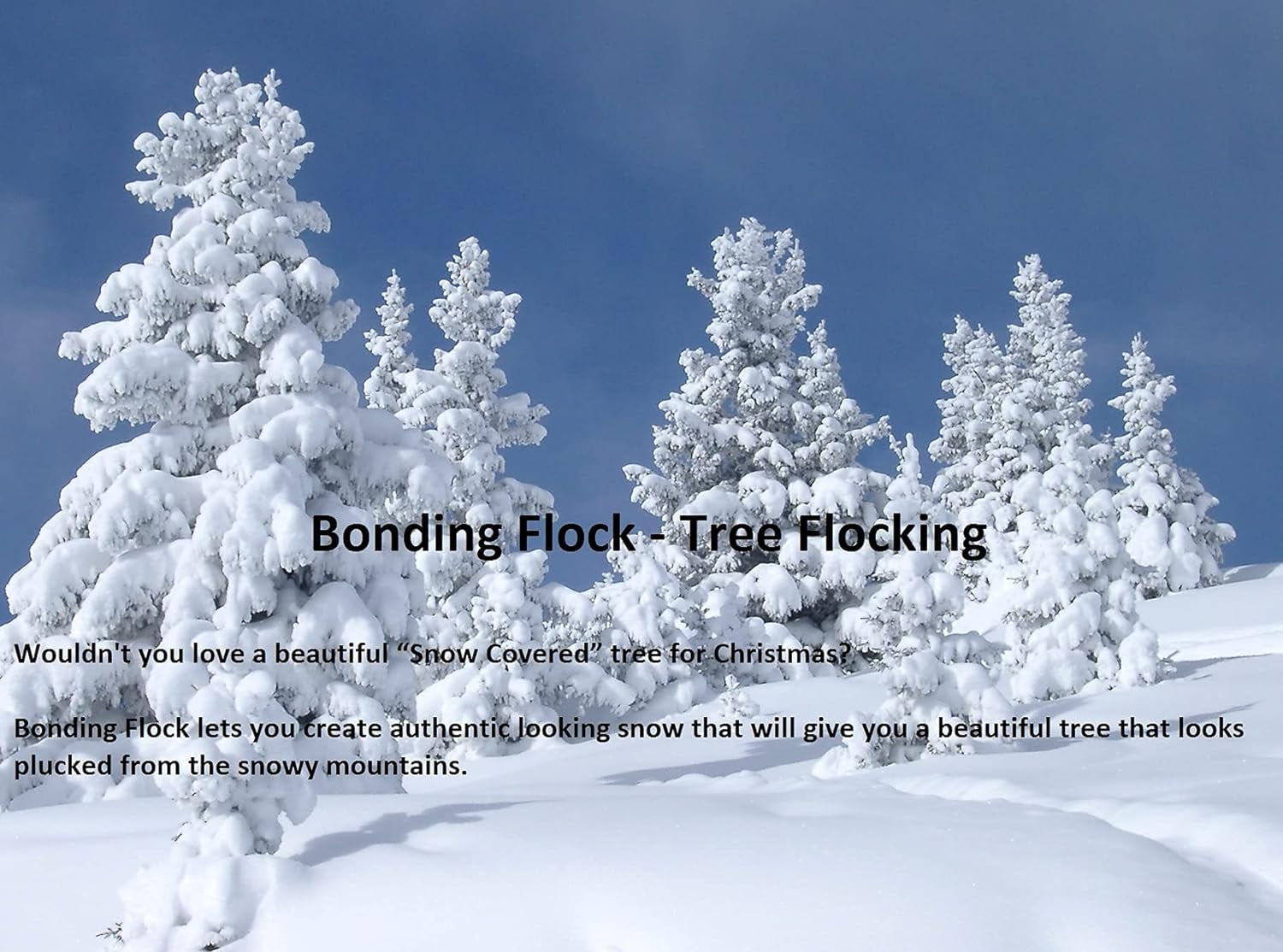 Bonding Flock - Snow White Tree Flocking - 2 Lbs Bag - Walmart.com