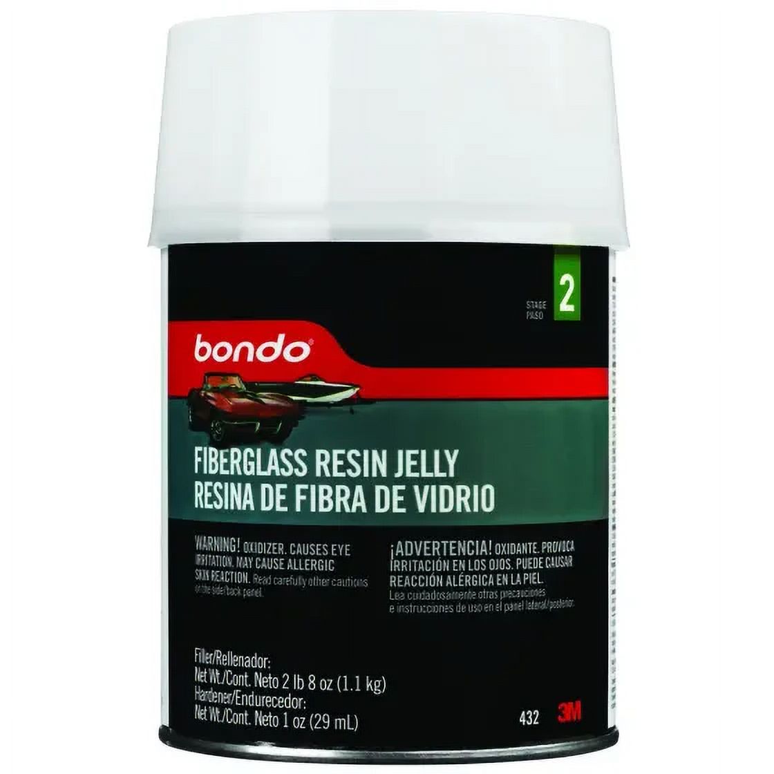 Bondo 432 1 Quart Fiberglass Resin Jelly With Cap, Each - Walmart.com