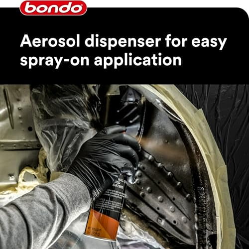 Bondo 737 Heavy Duty Rubberized Undercoating Spray – 18 oz Aerosol, 5 ...