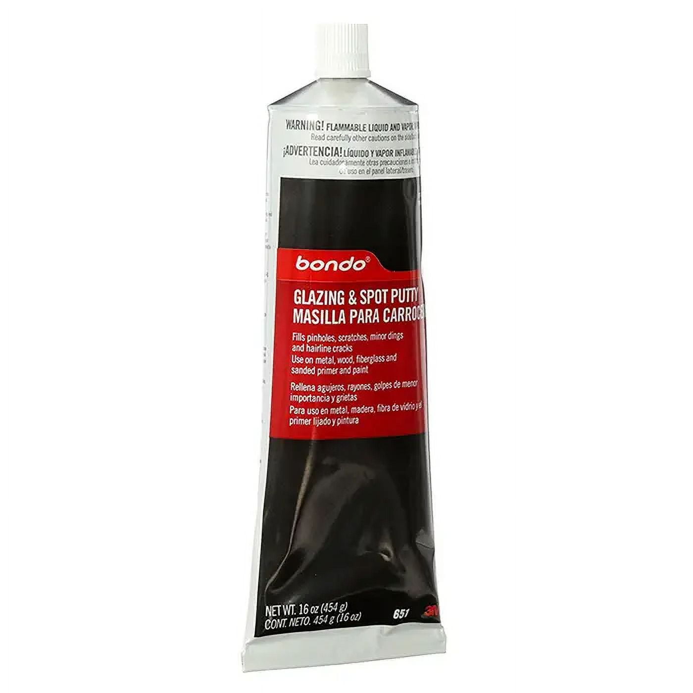 Bondo Corp 046-045 1 lbs. Glazing & Spot Putty Tube - Walmart Business ...