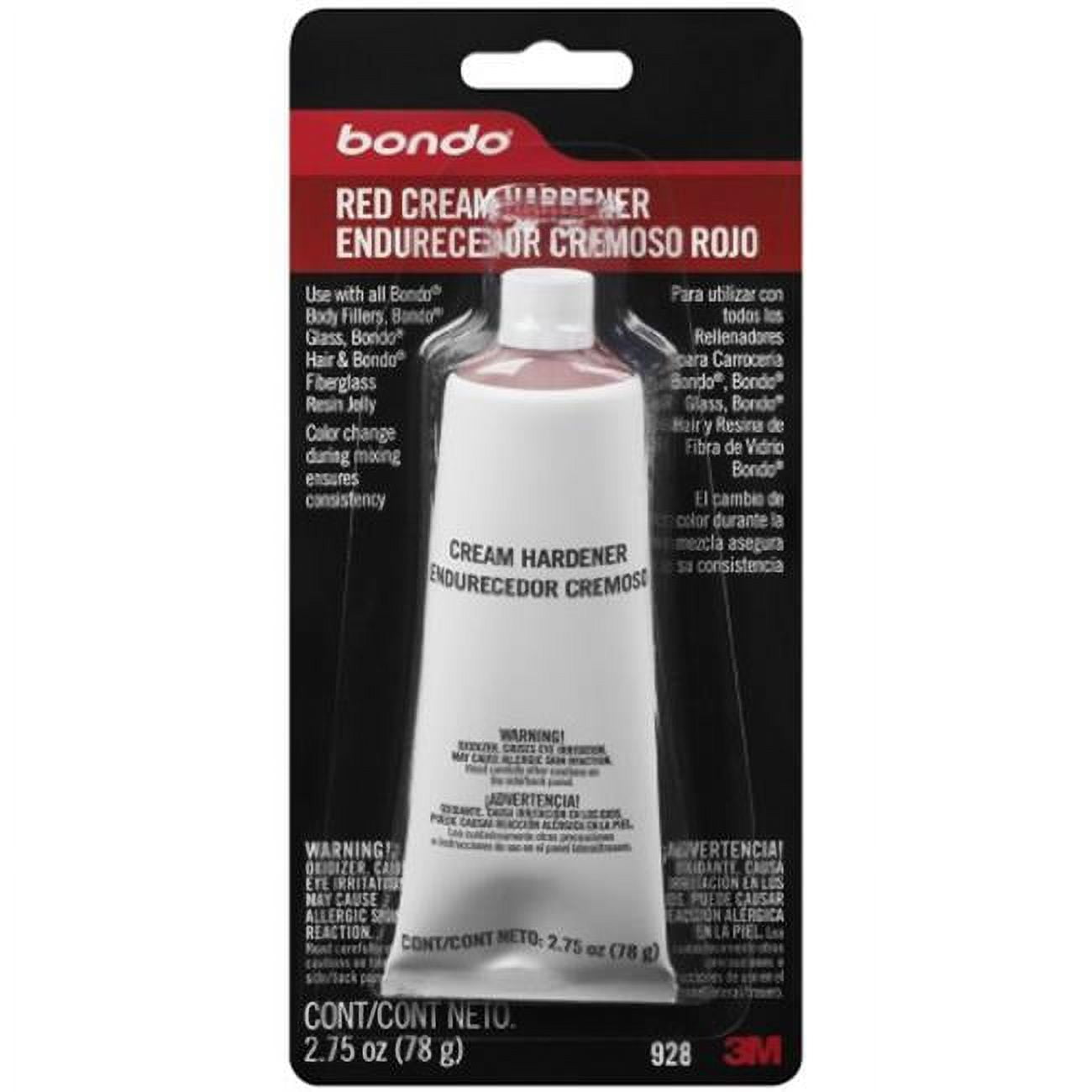 Bondo Dynatron 928 Body Filler Hardener, Red Cream, Fiberglass Resin ...