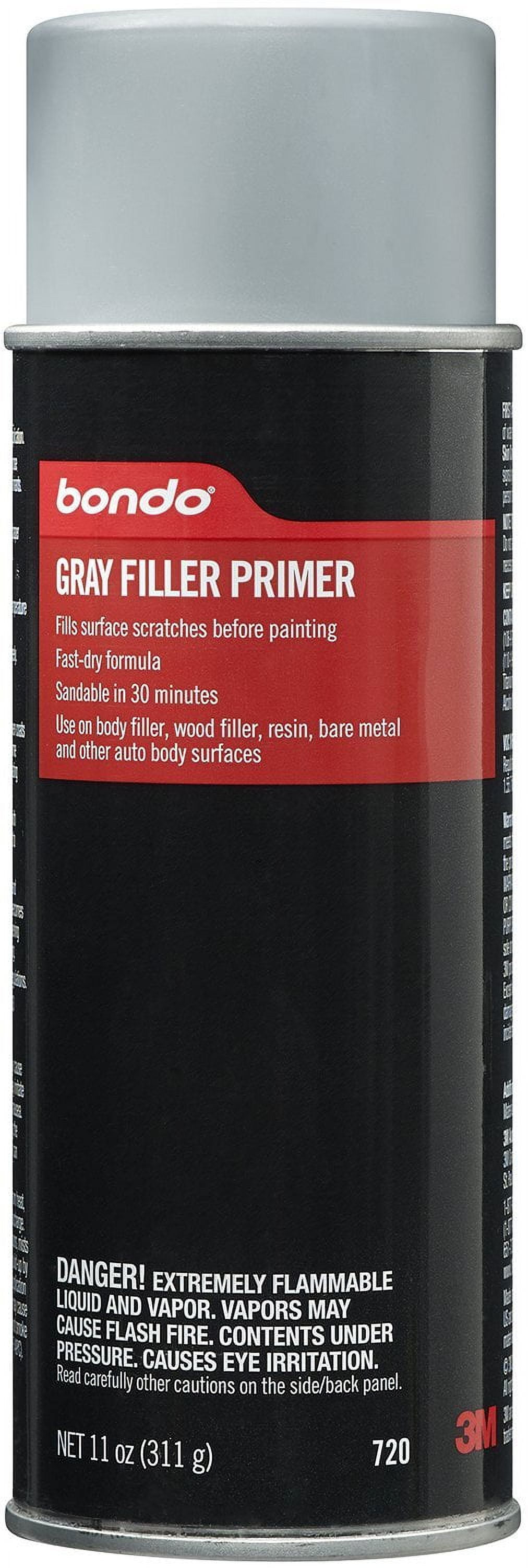 Bondo Gray Filler Primer, 00720, 11 oz - Walmart.com