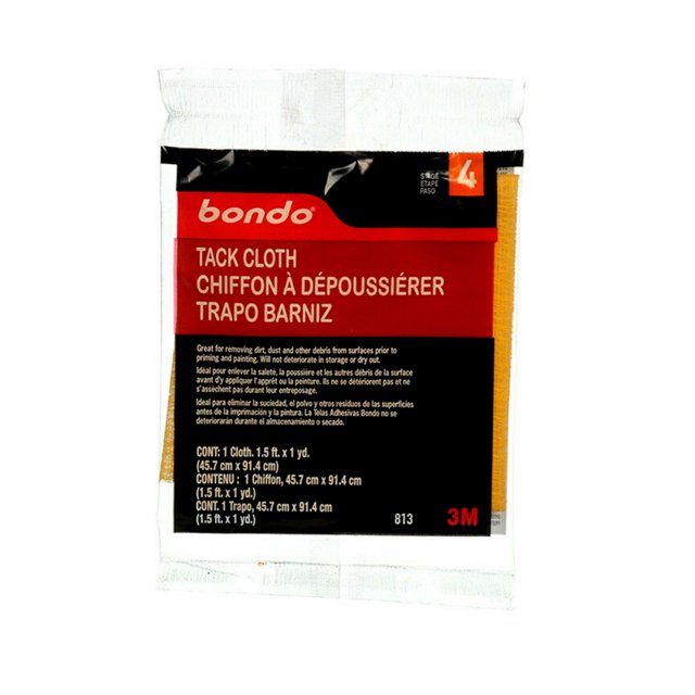 Bondo Tack Cloth, Long Lasting, 813SRP - Walmart.com