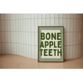 Bone Apple Teeth Poster, Retro Green Kitchen Poster Kitchen Decor ...