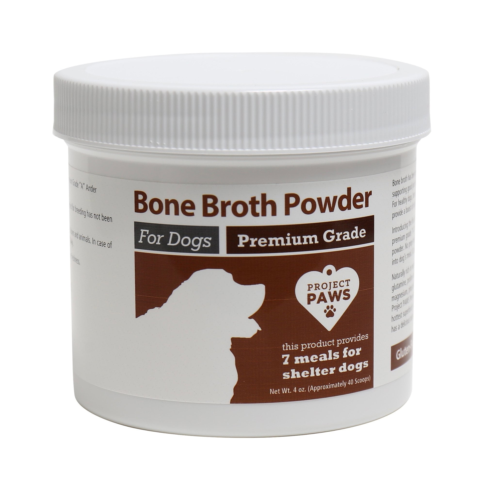 Bone Broth Powder for Dogs with Elk Antler & Bone, Collagen-Rich Food ...