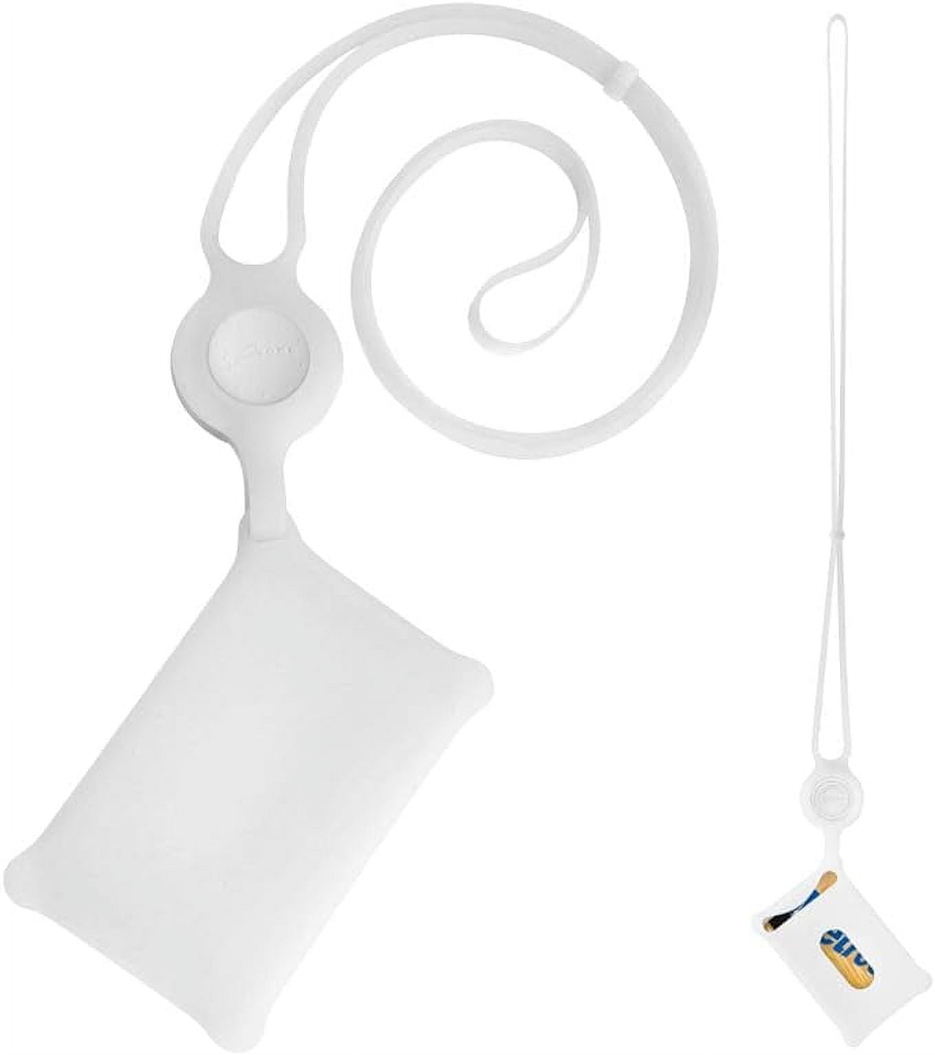 Bone】 Card Tie, Silicone Lanyard Neck Strap with Card Holder Case for ...