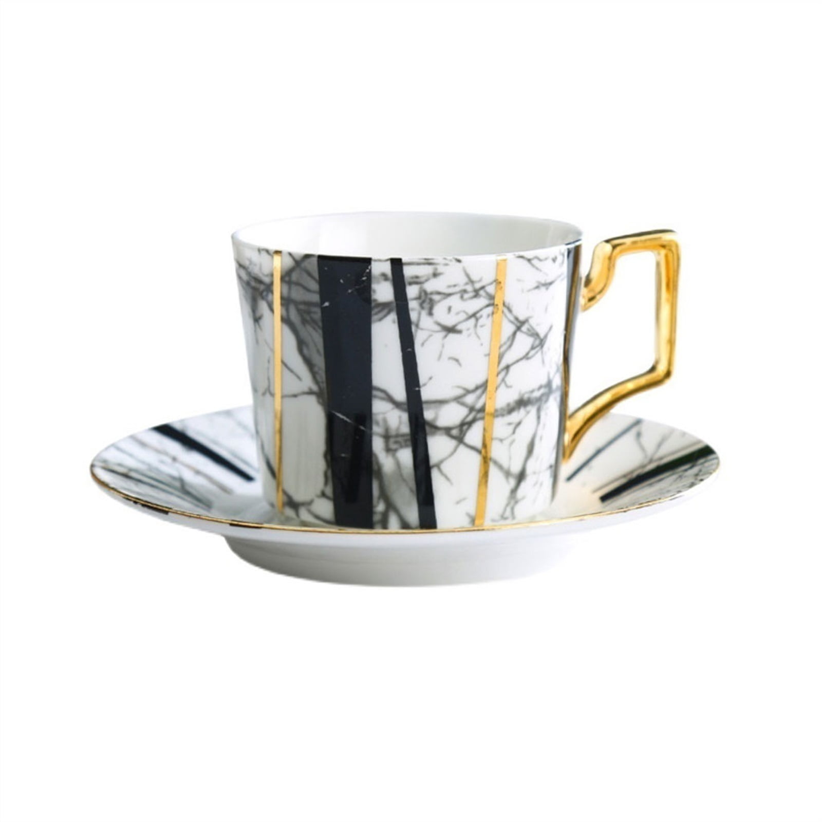 Bone China European Coffee Cups and Saucers Luxury British Afternoon ...