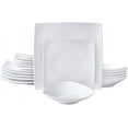 Bone China Square Shape, Elegance White 18pc Dinnerware Set - Walmart.com