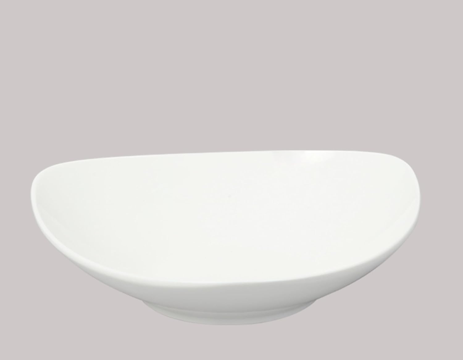 Bone China Triangular Shape, Elegance White Soup Bowl 16oz, 7.5inch x 7 ...